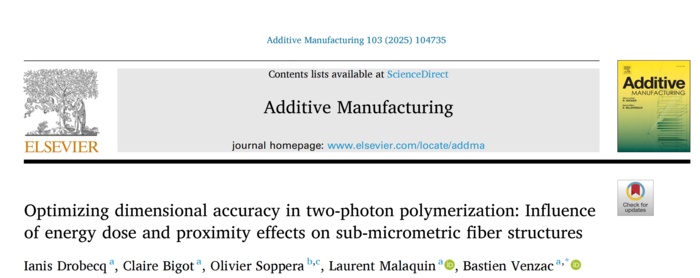 ADDIT MANUF | 双光子聚合技术的参数优化：让纳米纤维的制备更精准 - 微流控信息网